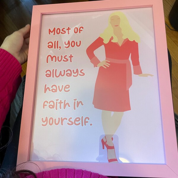 You're Like Really Pretty Mean Girls Art Print - Aesthetic Wall Art, 00s Print, Feminine Art ...