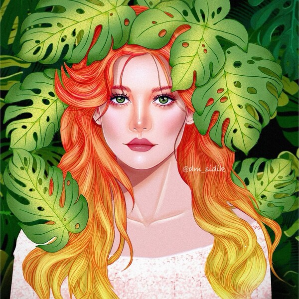 Honey Mae" Coloring Page for Adult and Children in Dark and Gouche ...