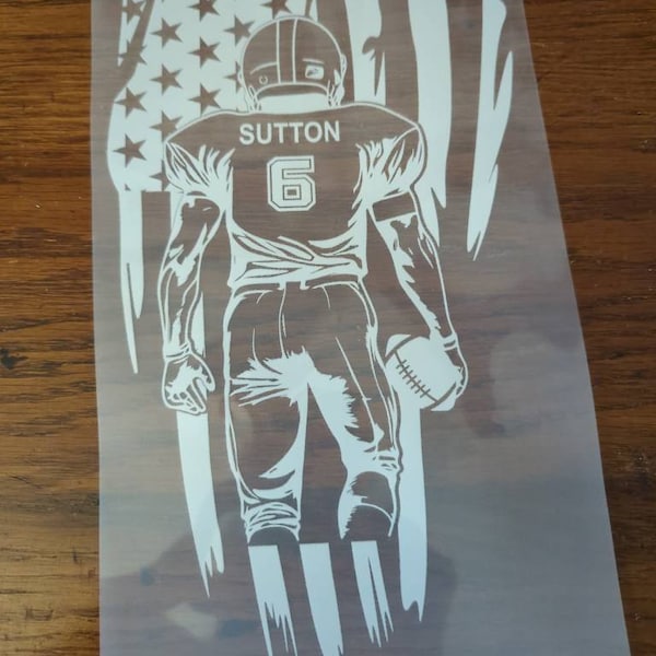 Football Ribbon Football Transfer Design DTF. Ready to Press, Heat ...