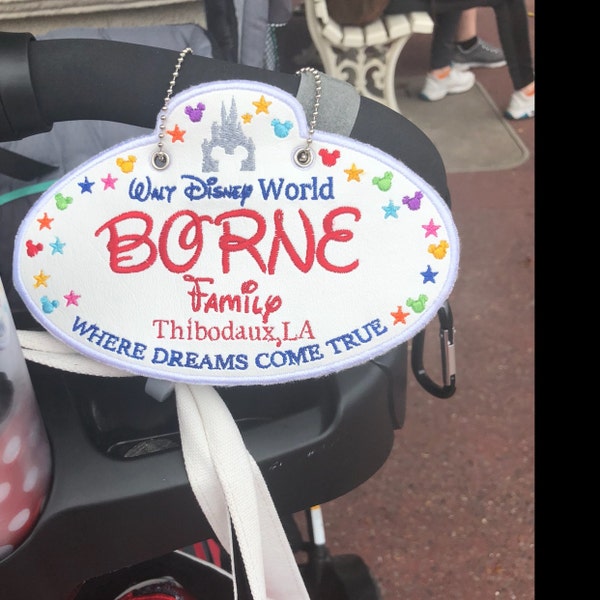 WDW Custom Cast Member ID Stroller Tag, Scooter Tag, Walker Tag - Etsy