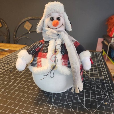 Pattern Pdf Snowman Christmas New Year DIY Handmade - Etsy