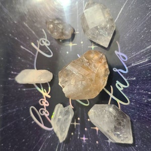 Double Terminated Tibetan Quartz Point With Moving Carbon Particles and ...