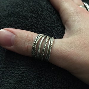 Wrap Ring, Statement Ring, Sterling Silver Ring for Women, Chunky Big ...