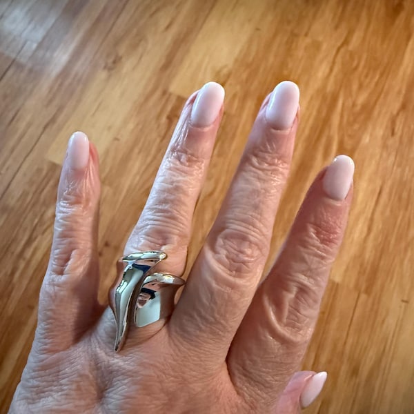 Unique Statement Ring, Sterling Silver Ring, Modern Statement Ring ...