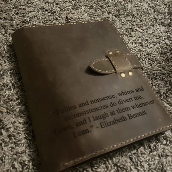 Handmade Leather Sketchbook Cover, Personalized Artists Gifts, Leather ...