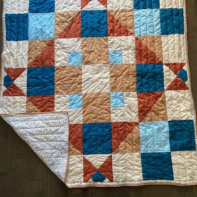 Interlaced Stars Quilt Pattern PDF Patchwork Pattern Digital Download ...