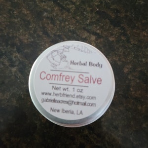 Comfrey Salve Organically Grown Comfrey Natural Healing - Etsy