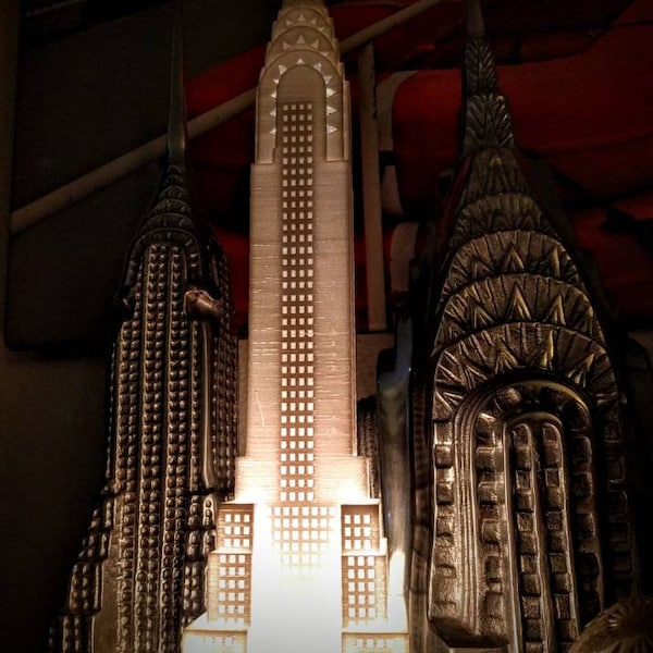 Chrysler Building Lamp - NYC Landmark Night Light - Bedside Table Lamp ...