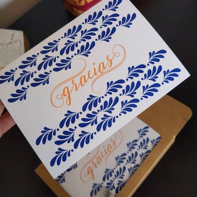 Papel Picado Gracias or Thank You Cards - Etsy