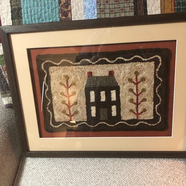 Primitive Rug Hooking Kit or Pattern "the Blue Tulip" - Etsy