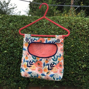 Clothespin Bag Pattern Plus Plastic Bag Keeper and Drawstring Gift Bag ...