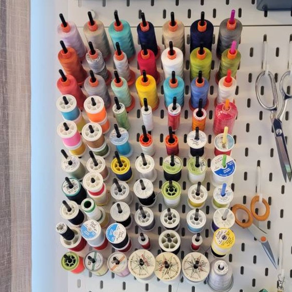 10x IKEA SKADIS Pegboard Yarn Spool Holder Variations, Yarn Holder for ...