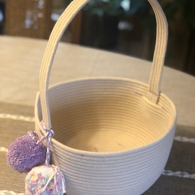 Made to Order Large Color Blocked Rope Pot - Etsy