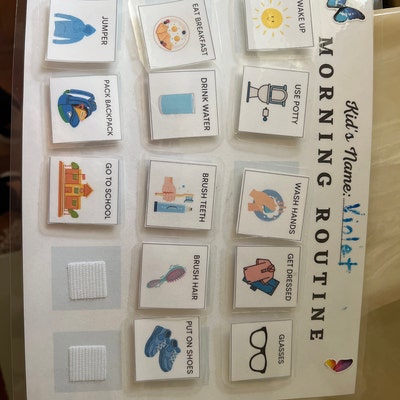 400 Editable Daily Routine Cards, Toddler Routine Chart, Daily Rhythm ...