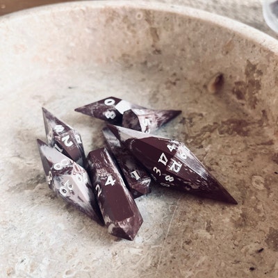 Pink and Blue Iridescent Crystal Dnd Dice. Luminescent Cave Mushroom - Etsy