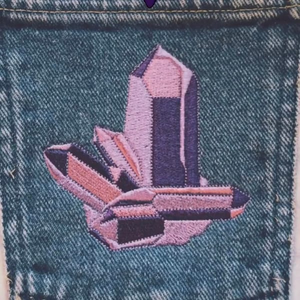 Amethyst - Machine Embroidery Design, Amethyst Crystals Embroidery ...