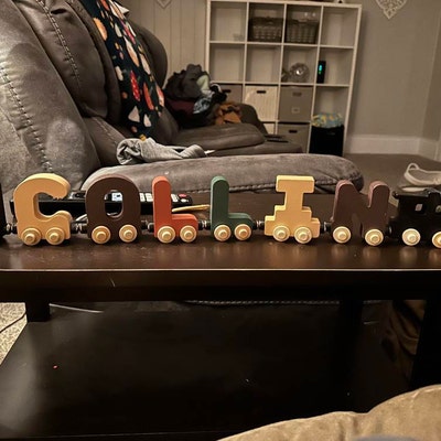 Build Your Own Train With Our Neutral Pink Train. Personalized Wooden ...