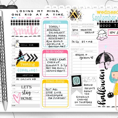 Digital Stickers Junk Journal, Kraft Paper & Mint Edition Stickers for ...