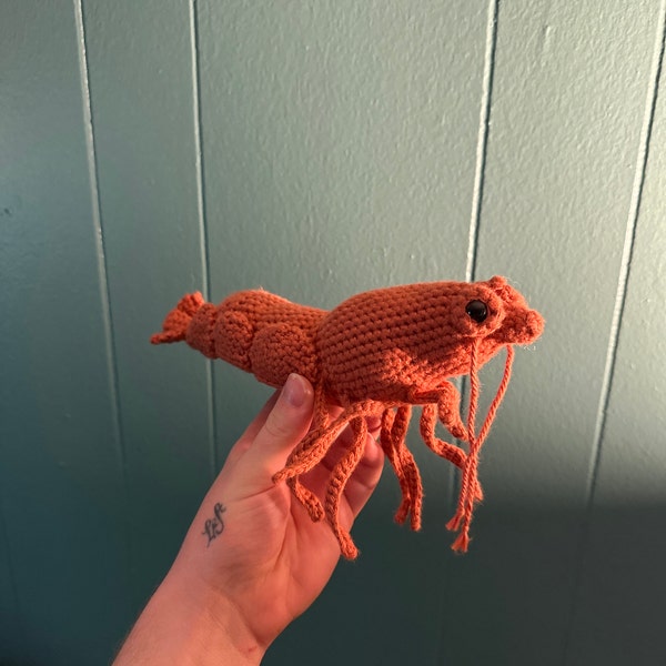 Crochet Lifelike Shrimp, Prawn Pattern, PDF File in English Language - Etsy