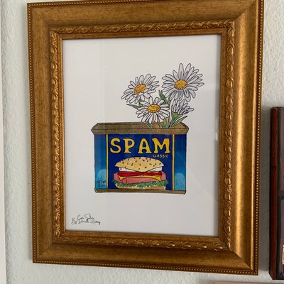 Spam Wall Art, Wall Print, Pop Art, Pop Wall Print, Hand Illustrated - Etsy