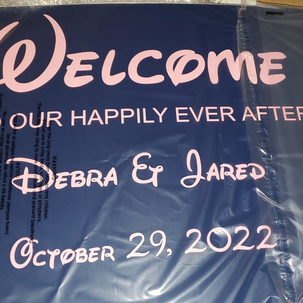 Welcome to Our Happily Ever After Sign | Disney Wedding | Disney ...