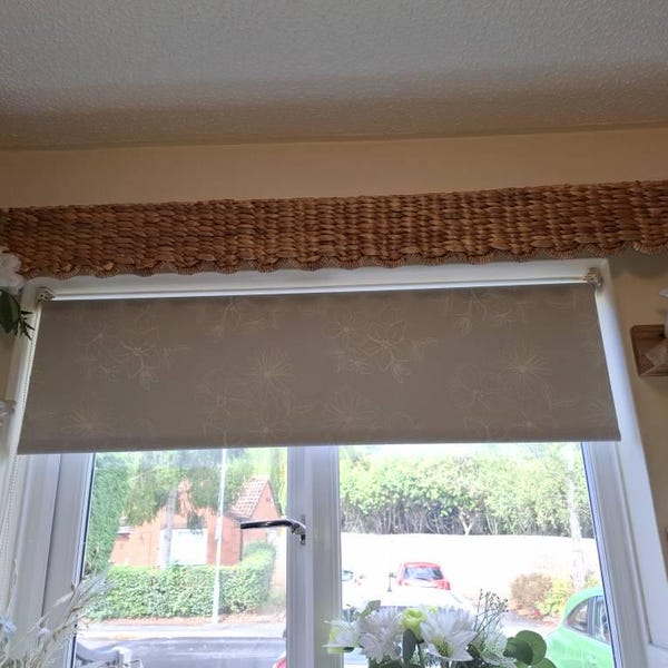 Water Hyacinth Window Pelmet, Window Cover, Natural Valance From Water ...