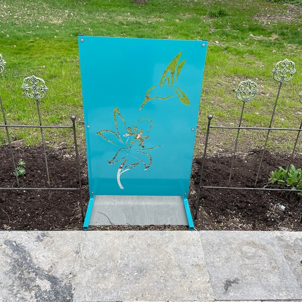 Metal Privacy Screen, Decorative Panel, Outdoor Garden, Fence, Art ...