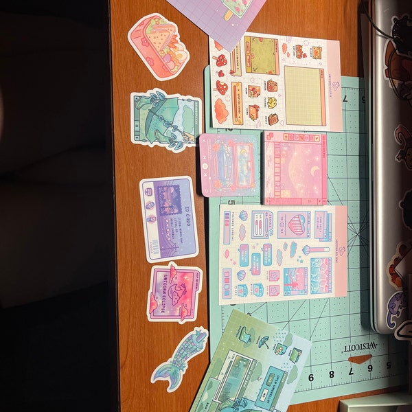 ID Card Aesthetic Vinyl Sticker | Waterproof, Waterbottle, Kawaii ...