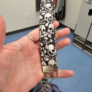 Alt/goth Keychain Wristlet Key Fob Horror Lanyard for Keys Car ...