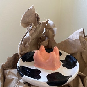 Cow Hanging Car Air Freshener Essential Oil Car Clay Diffuser | Etsy