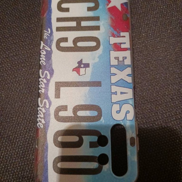 Texas Phone Case Licence Plate Cover Fit for iPhone 17 16 15 14 13 12 ...