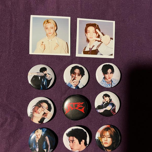 Stray Kids ATE 1" 25mm Mini Button Pin Set | K-pop | STAY | Kpop ...