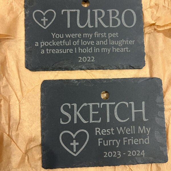 Pet Chicken Hen Memorial Garden Sign With Hanging Stake - Honor Your ...