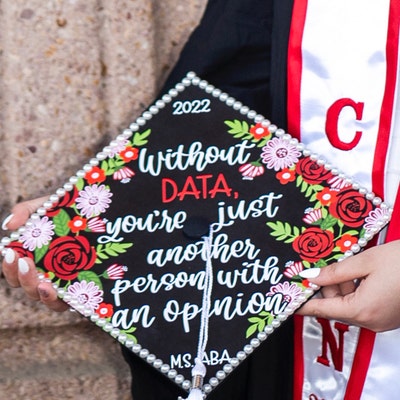 Big Heart Shape Little Minds Grad Cap Topper Graduation Gift Tassel ...