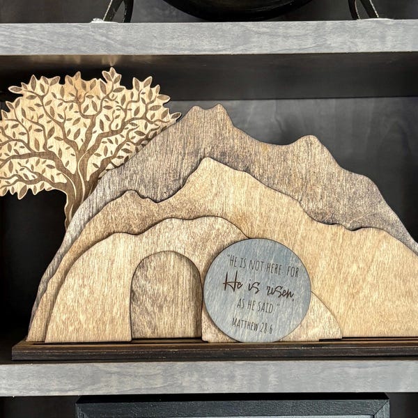 Hidden Jesus Wood Plaque, Minimalist Jesus Word Art, Laser Cut ...