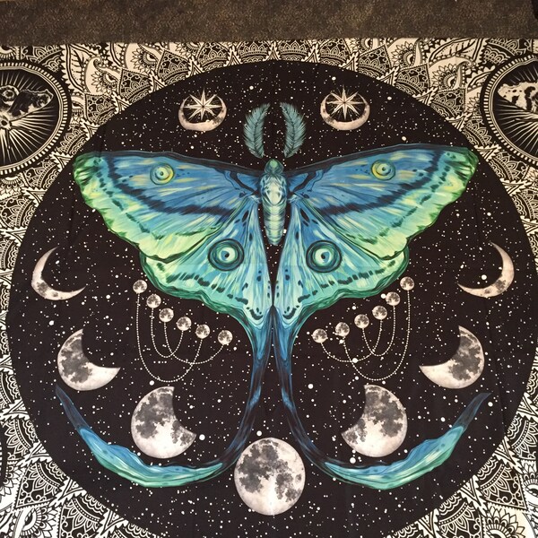 Psychedelic Indian Mandala, Hippie, Trippy, Celestial Floral Sun Flower ...