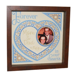 CUSTOMIZABLE 3D MEMORIAL Shadow Box Svg for Cricut for Silhouette - Etsy
