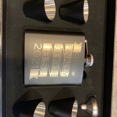 Graduation Flask Set. Graduation Gift. Class of 2020. Finally Done With ...