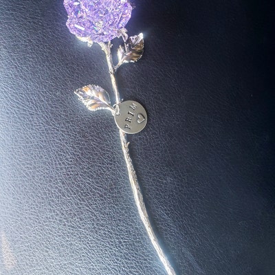 Red Crystal Rose Made With Swarovski Crystal Long Stem Crystal Rose ...