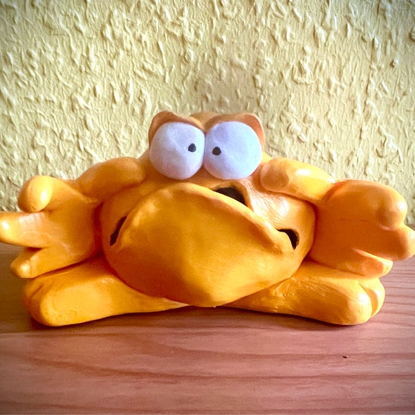 Yellow Monster Clay Cartoon Figure Sculpture Collectable Model - Etsy