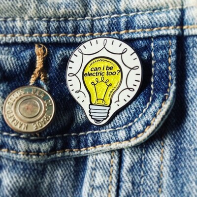 She is Electric Oasis Hard Enamel Pin - Etsy