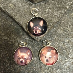 Small Round Photo Charm Small Charm Bracelet Charm - Etsy