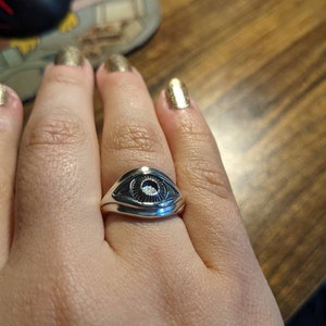 Eye Ring 925 Sterling Silver Jewelry Silver Human Eye Ring - Etsy