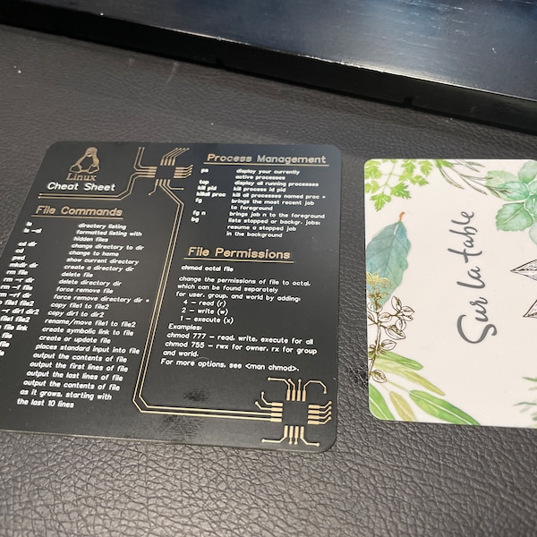 Linux Cheat Sheet Coasters Made From a High-quality Circuit Board for ...