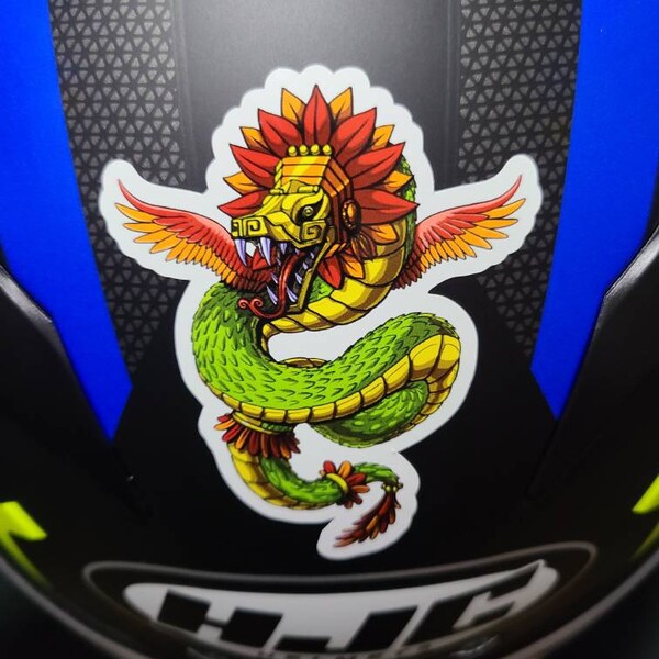 Quetzalcoatl Aztec God Sticker, Aztec Mythology Stickers, Ancient Mayan ...