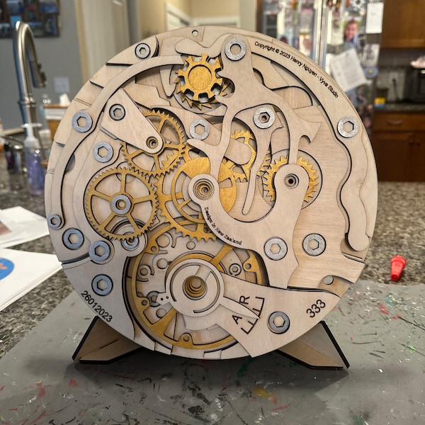 Watch Movement | Laser Cut File for Creating Multilayered 3D Mechanical ...