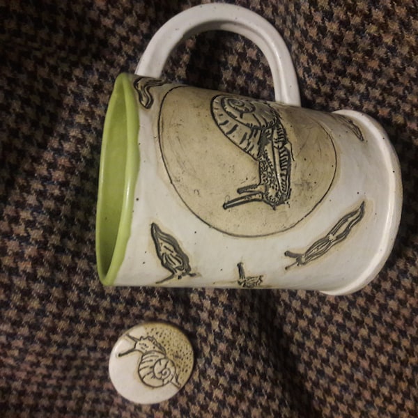 Slug Mug- Handmade Slug and Snail Art Pottery Mug - Etsy
