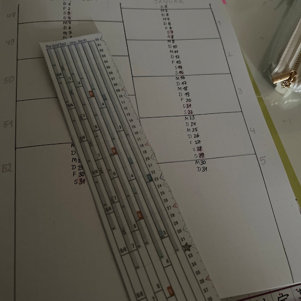 A5 5mm + Cahier Slim Smarter Spacing Ruler : the Grid Tool Printable ...