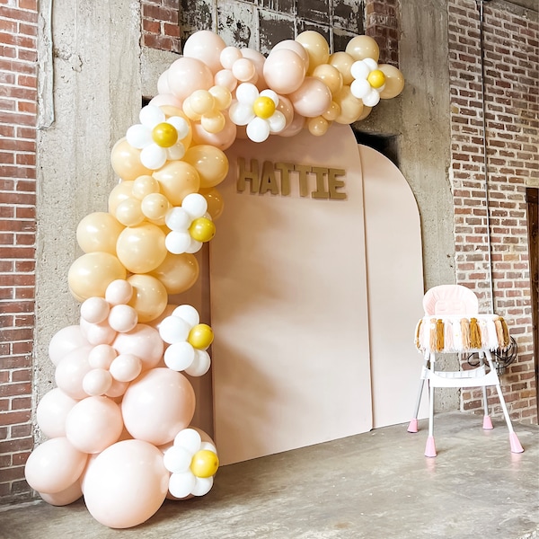 Daisy Balloon Garland Kit First Birthday Decor Baby in Bloom Baby ...