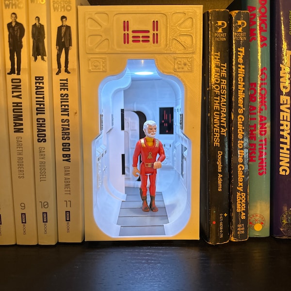 Sci-fi Book Nook. Bookshelf Decoration\action Figure Display. Bring a ...